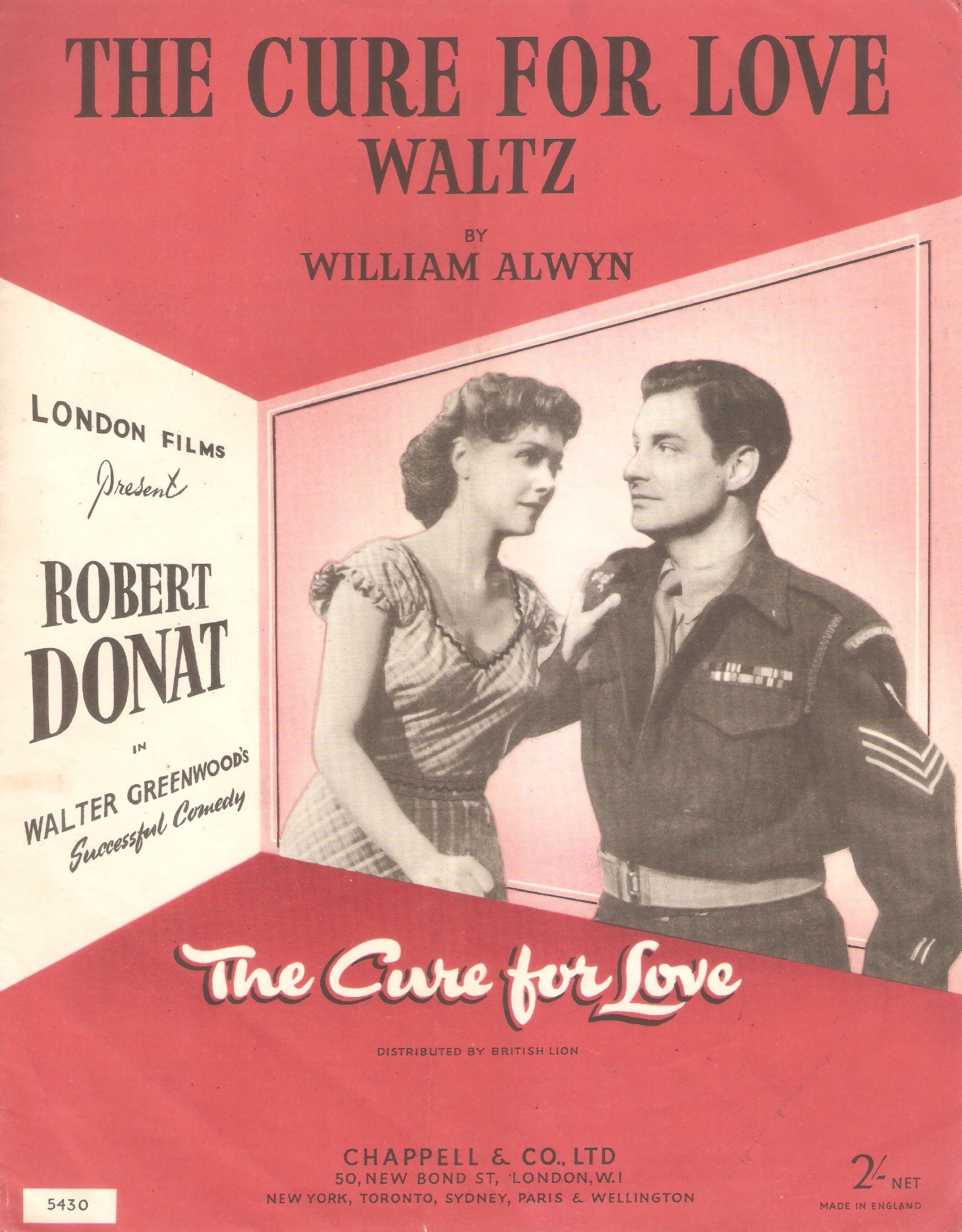 William Alwyn’s The Cure for Love Waltz, from Walter Greenwood & Robert ...