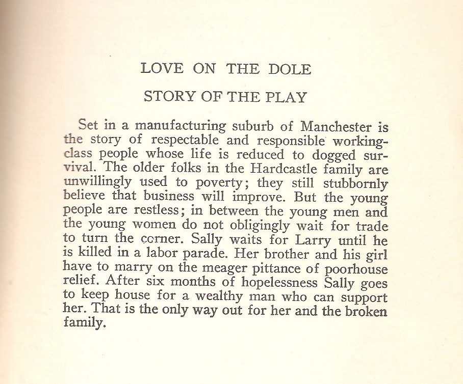 What Happens in Love on the Dole? – Plot Summaries and Other Useful ...